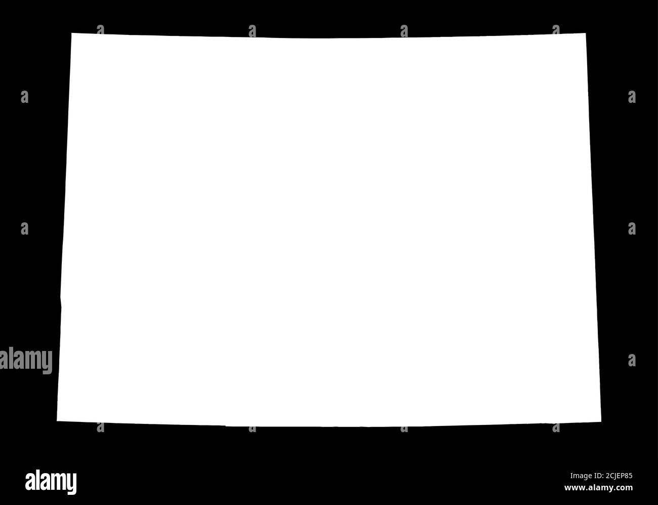 Colorado vector map silhouette. High detailed illustration. United ...