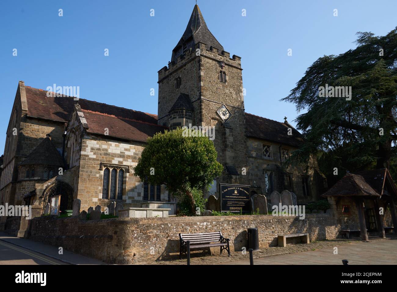 Midhurst West Sussex. Town centre buildings showing architecture Stock ...