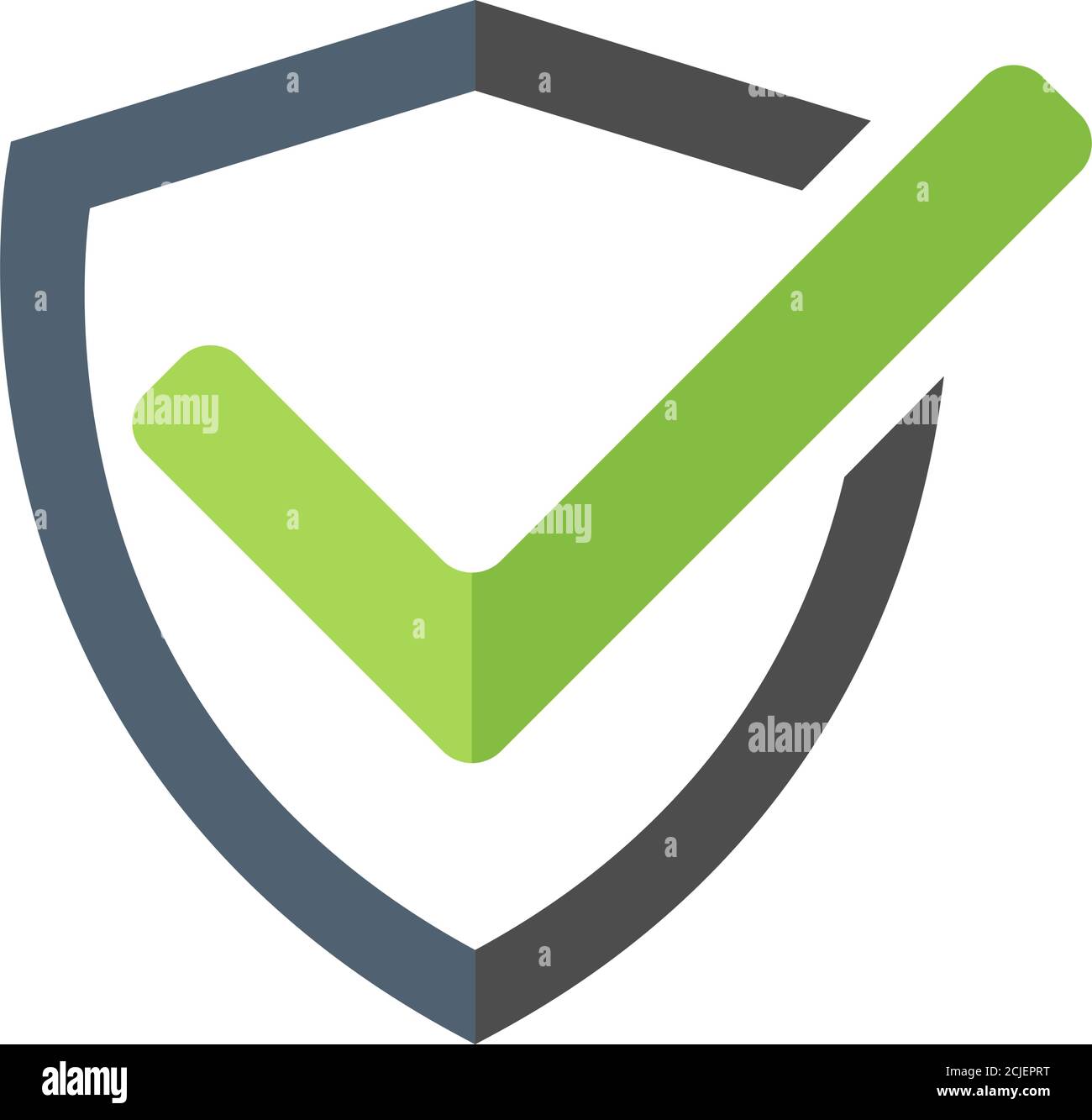 Modern shield icon, mark approved , protect, safe vector symbol Stock ...