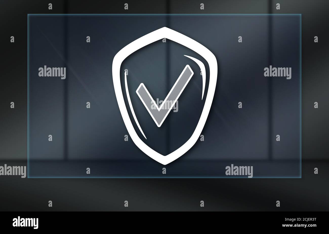 Security validation concept on dark background Stock Photo - Alamy