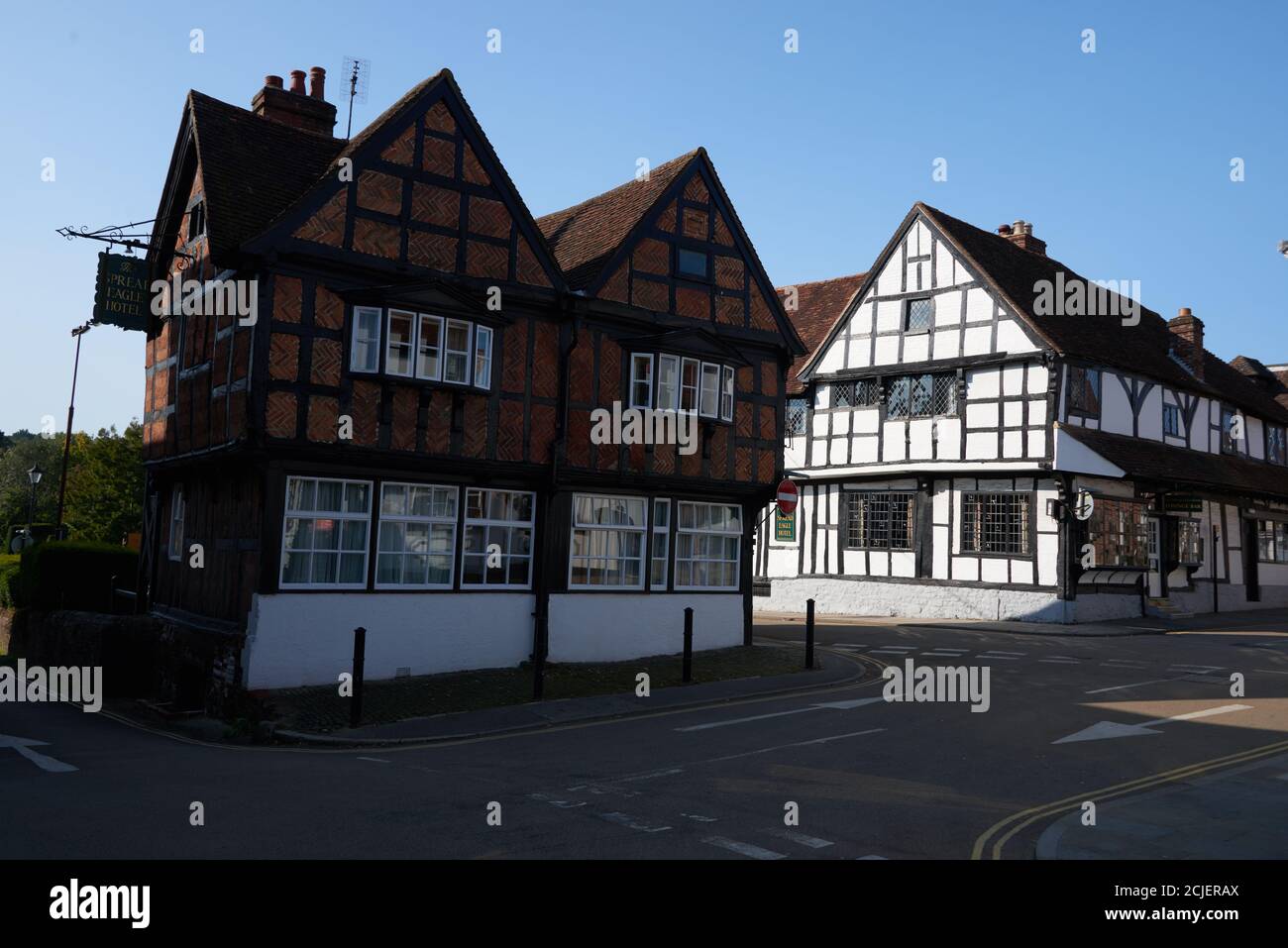 Midhurst West Sussex. Town centre buildings showing architecture Stock ...