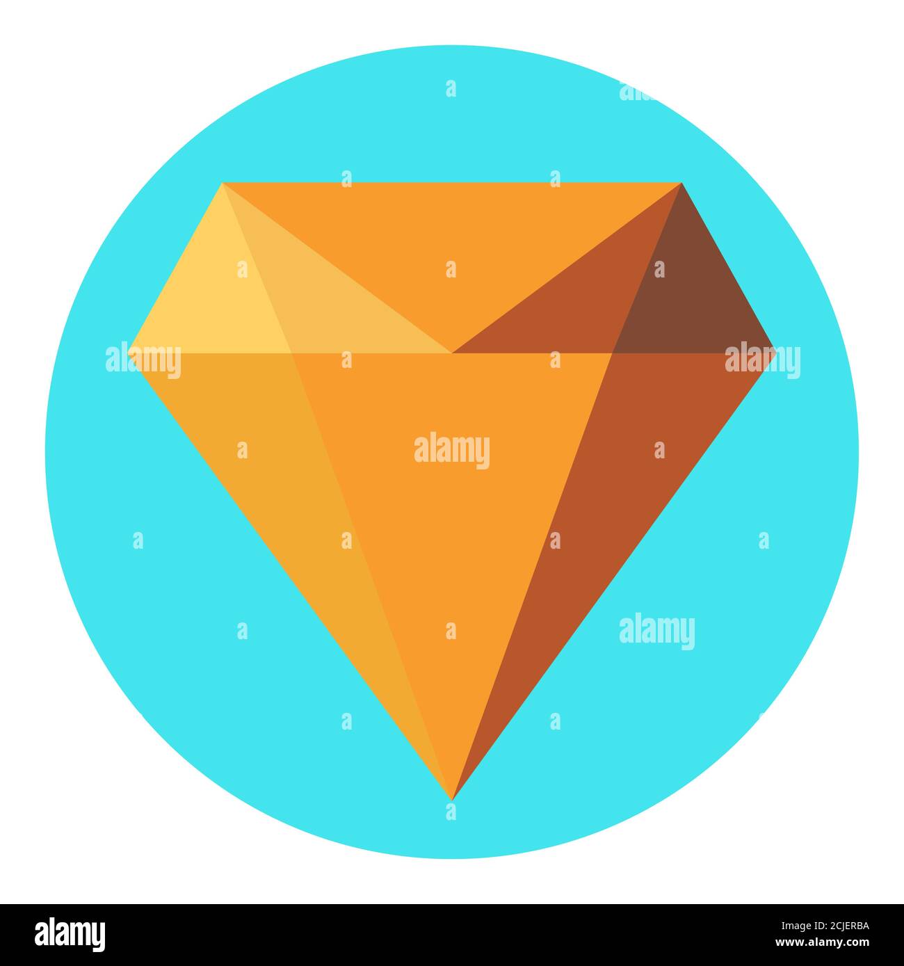 Diamond flat icon vector. Web symbol. Perfect Black pictogram ...