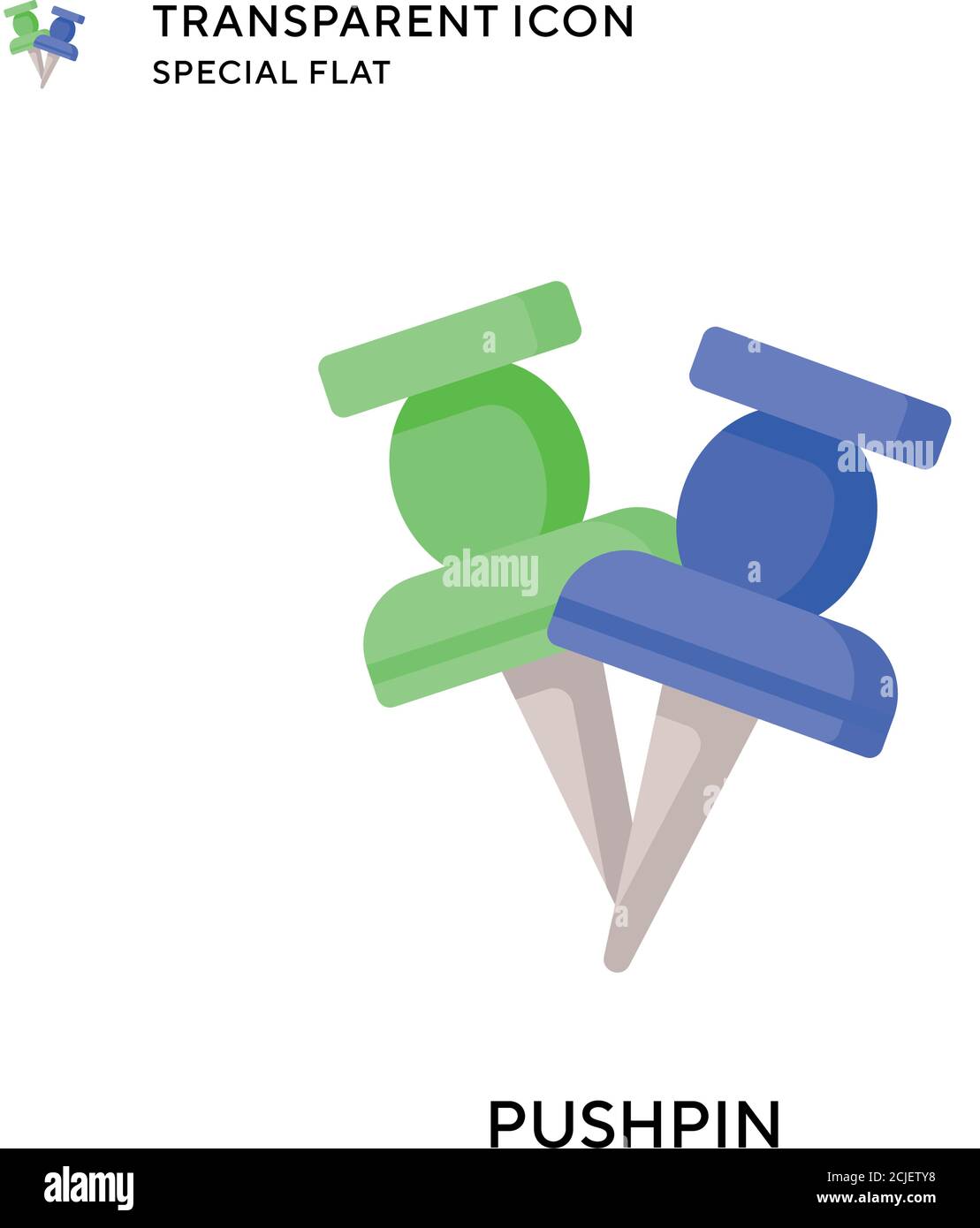 Pushpin mascots hi-res stock photography and images - Alamy