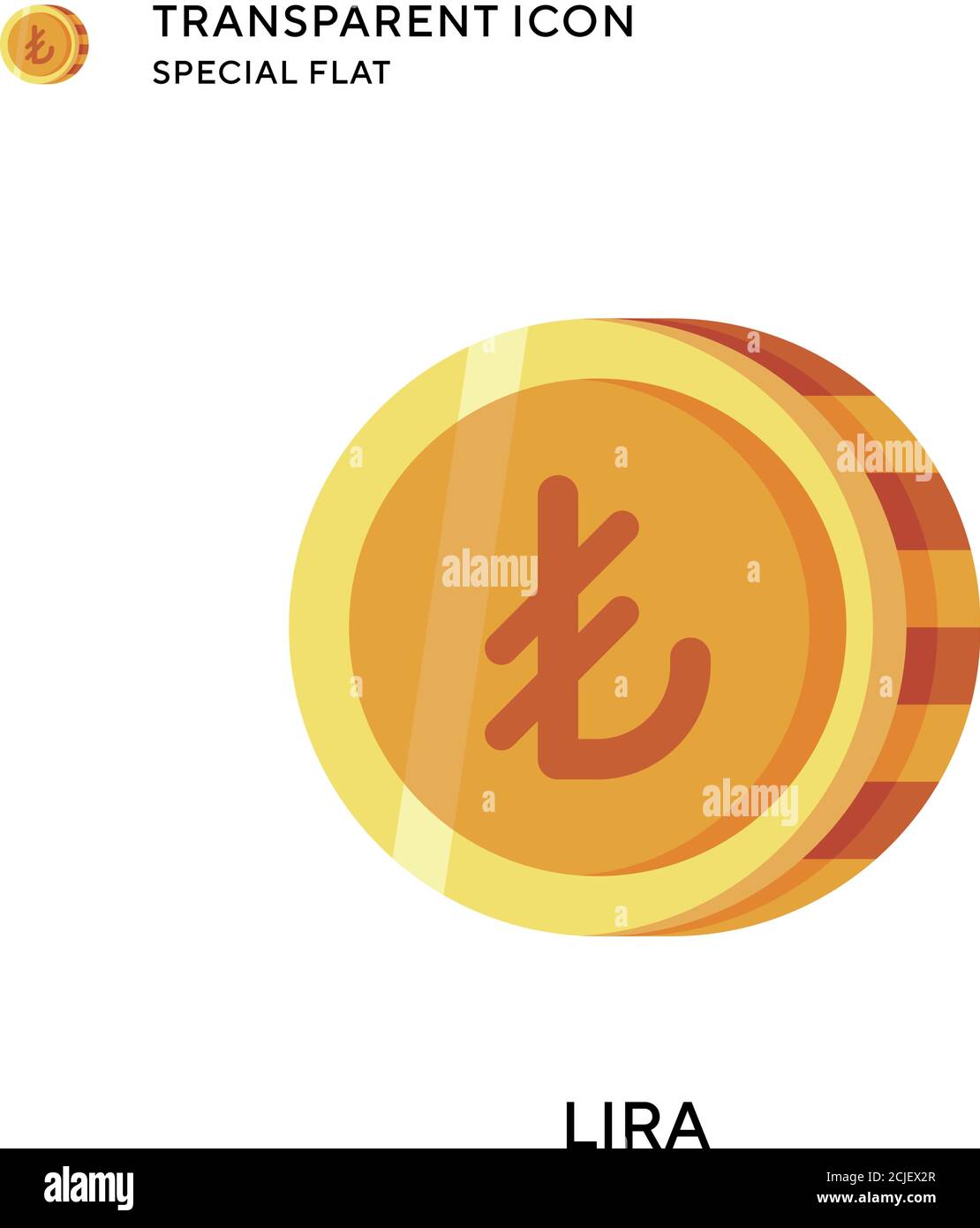 Lira vector icon. Flat style illustration. EPS 10 vector Stock Vector ...