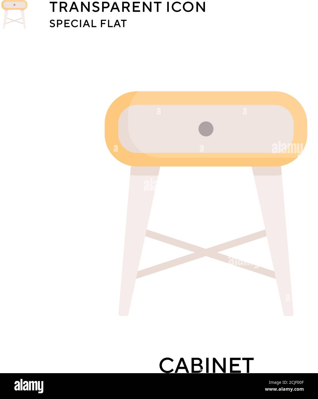 Cabinet vector icon. Flat style illustration. EPS 10 vector Stock ...