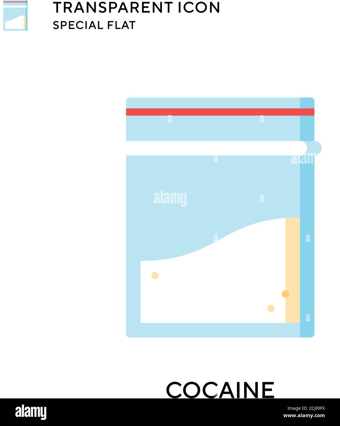 Cocaine vector icon. Flat style illustration. EPS 10 vector Stock ...