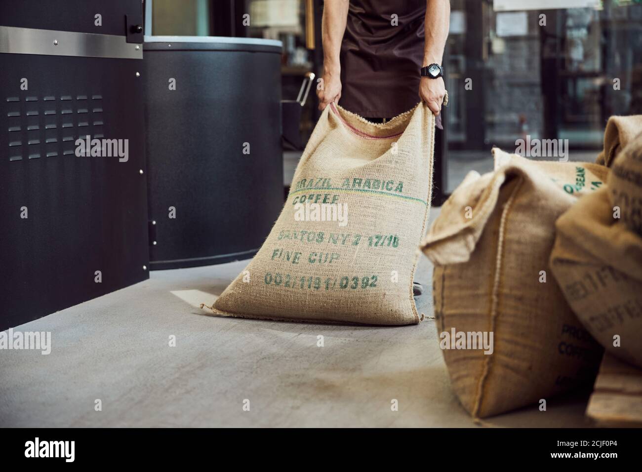 Dragging sack hi-res stock photography and images - Alamy