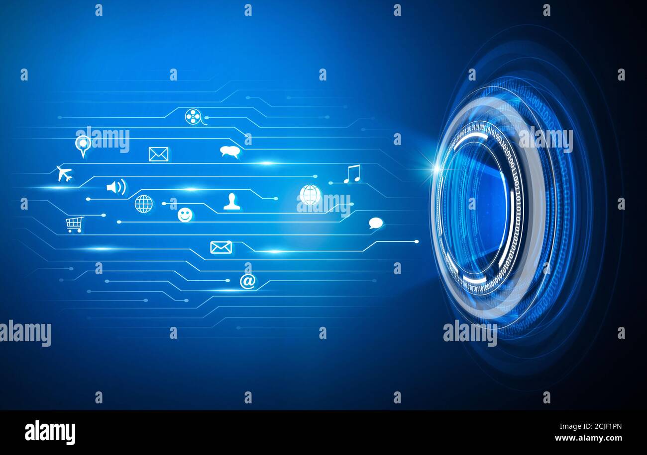 Projection of computer graphics Stock Photo - Alamy