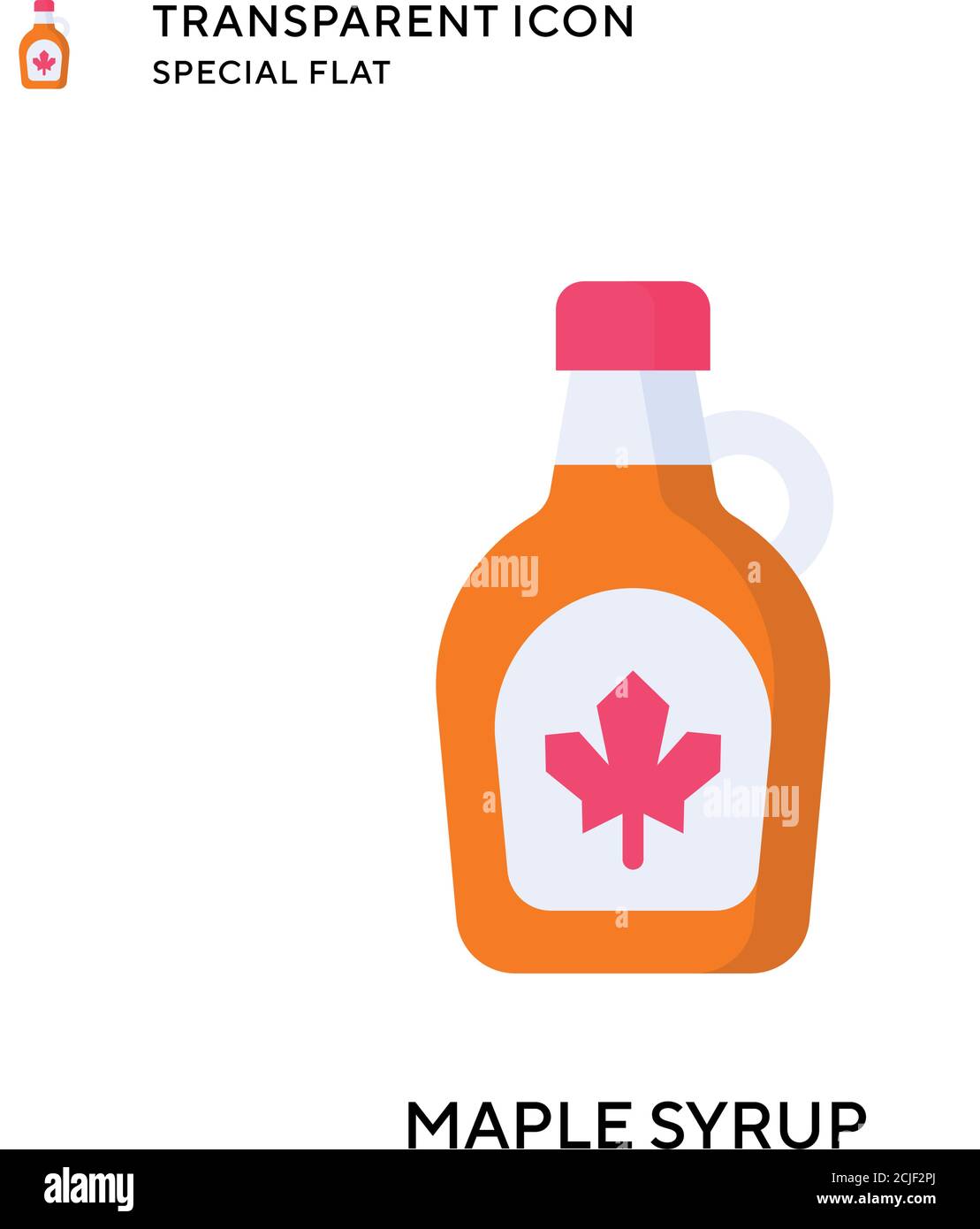 Maple syrup vector icon. Flat style illustration. EPS 10 vector Stock ...