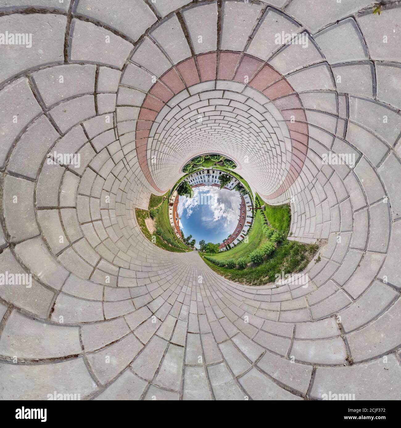 Inversion of blue little planet transformation of spherical panorama ...