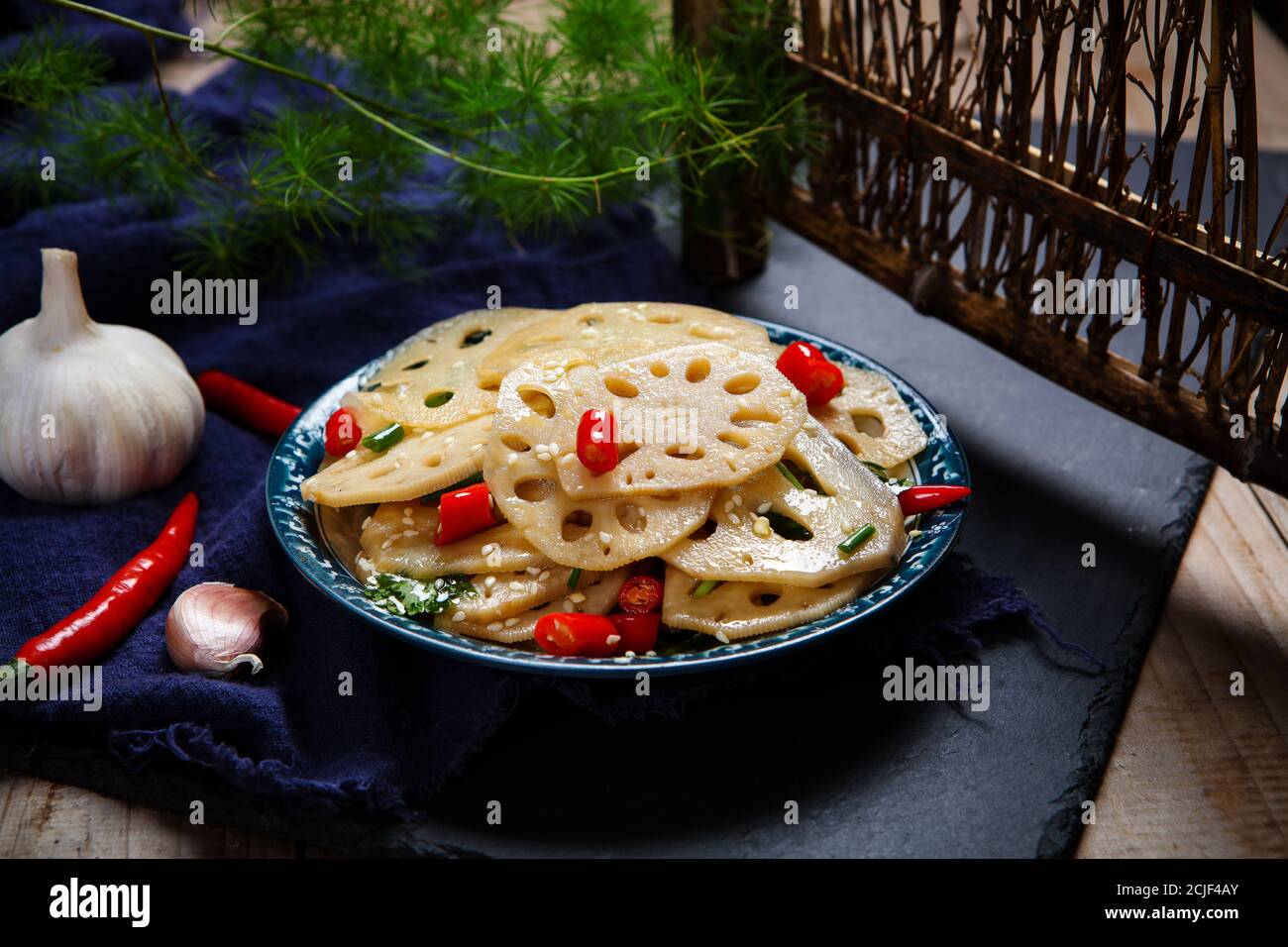 Cold lotus root Stock Photo - Alamy