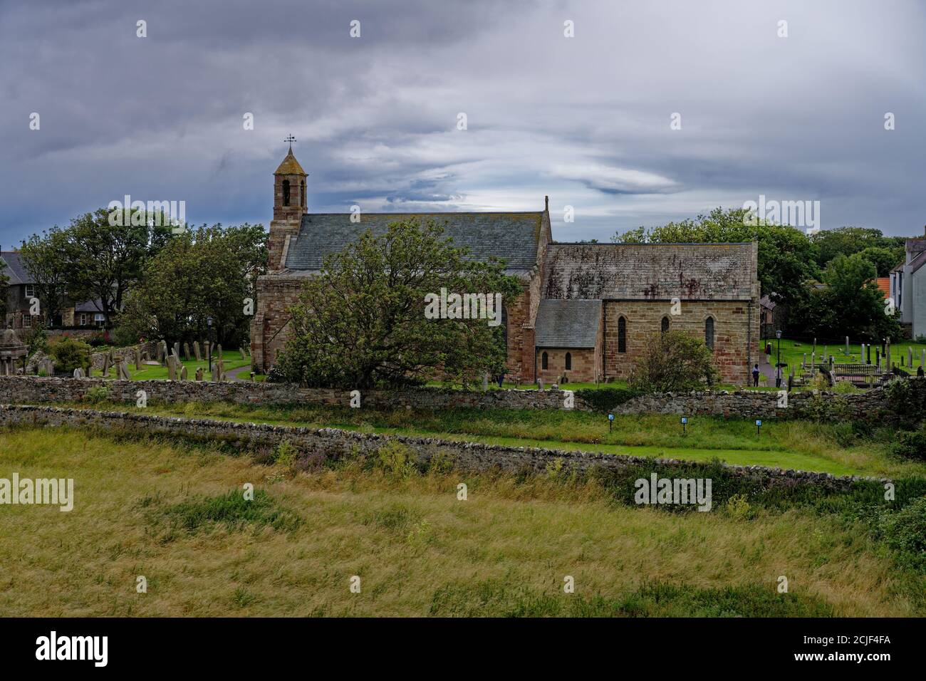St marys church holy island hi-res stock photography and images - Alamy