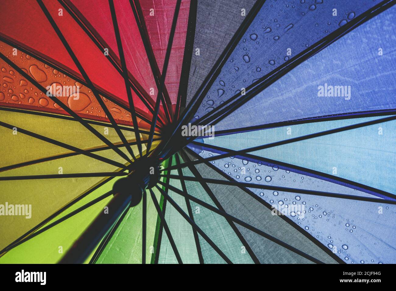 drop on umbrella, background fabric texture of umbrella Stock Photo - Alamy