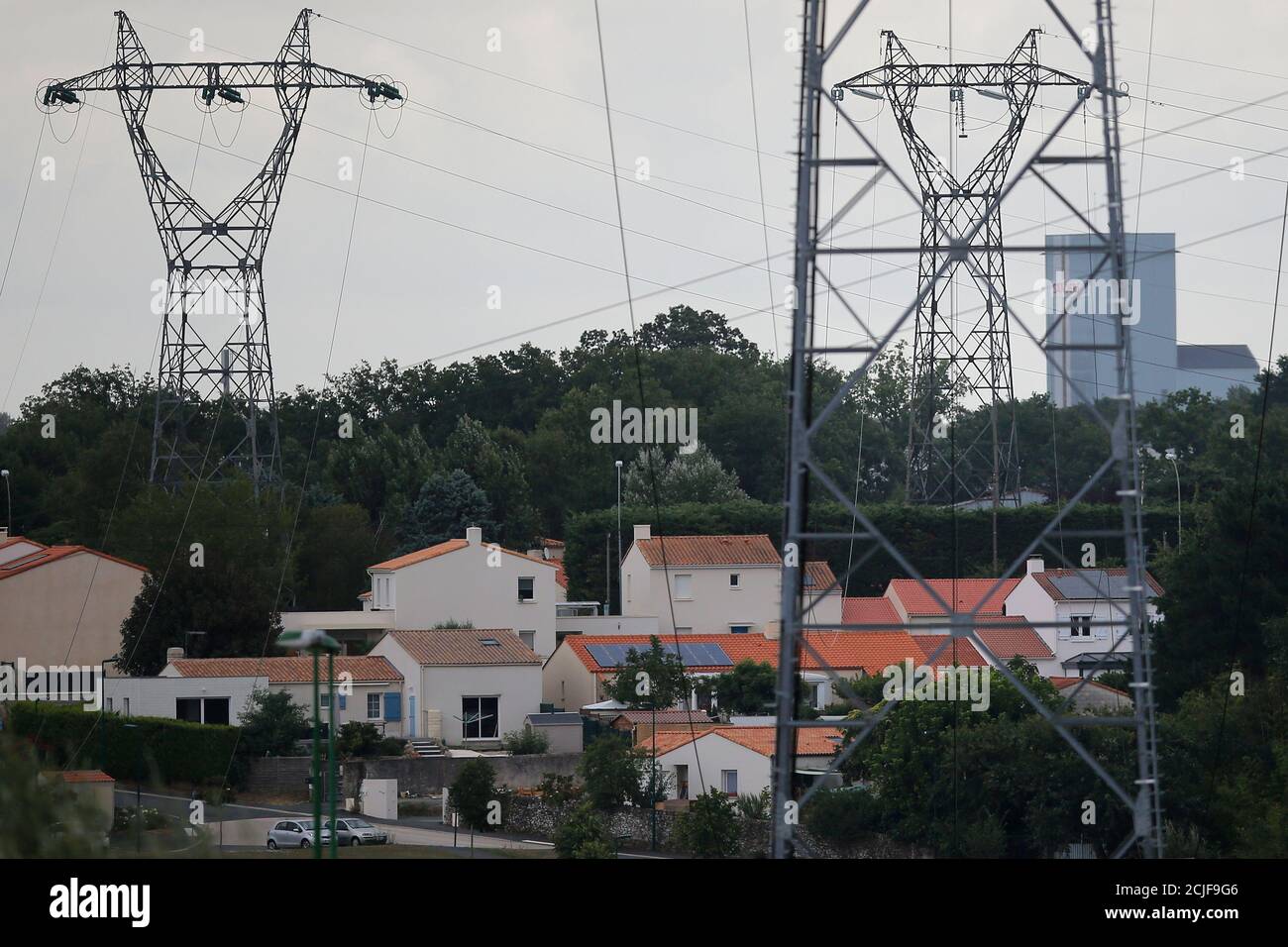 Electricity Pylons France High Resolution Stock Photography and Images ...