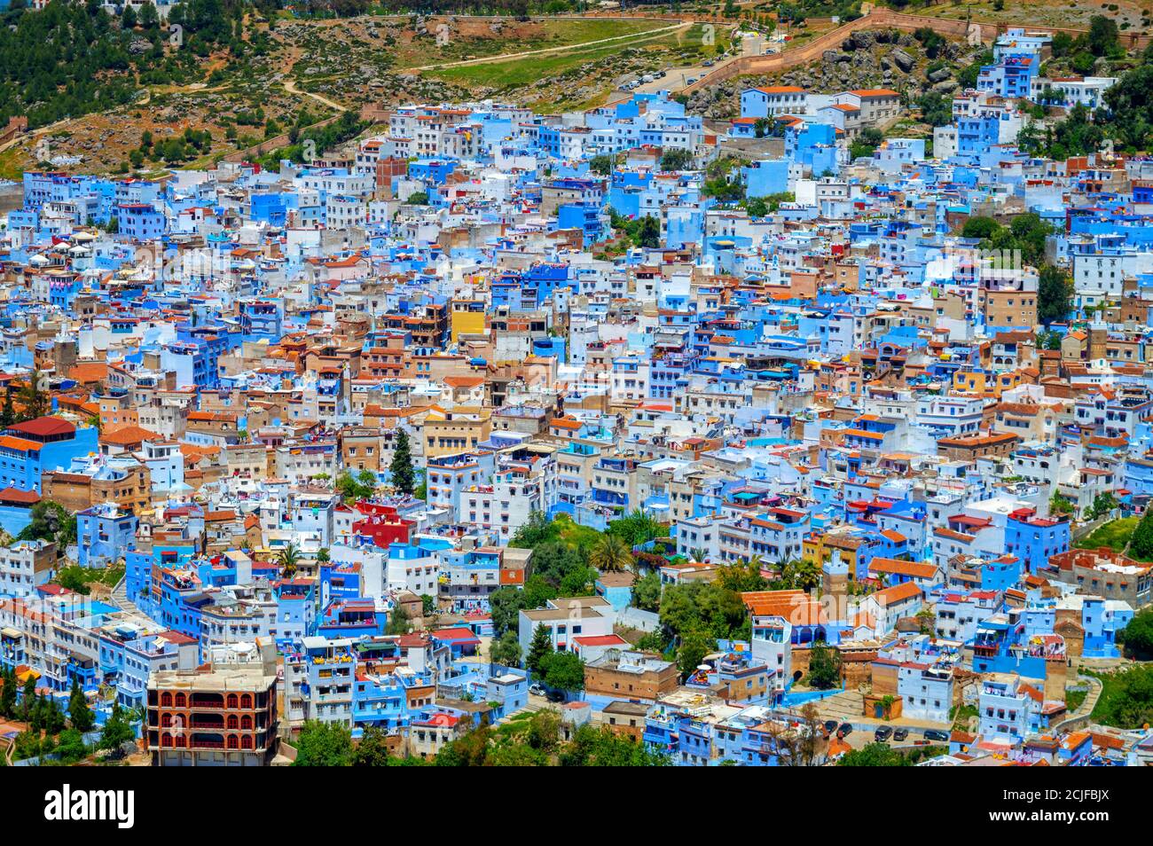 Chefchaouen view blue hi-res stock photography and images - Alamy