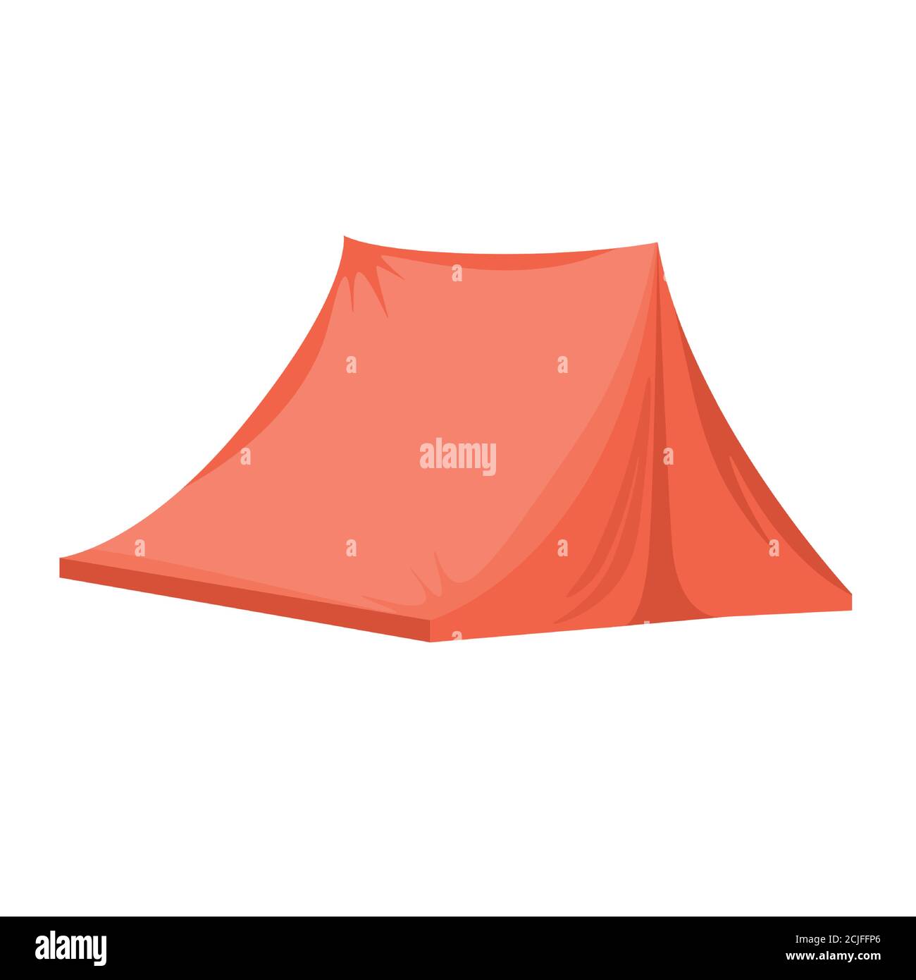 Red Camping Tent Clipart