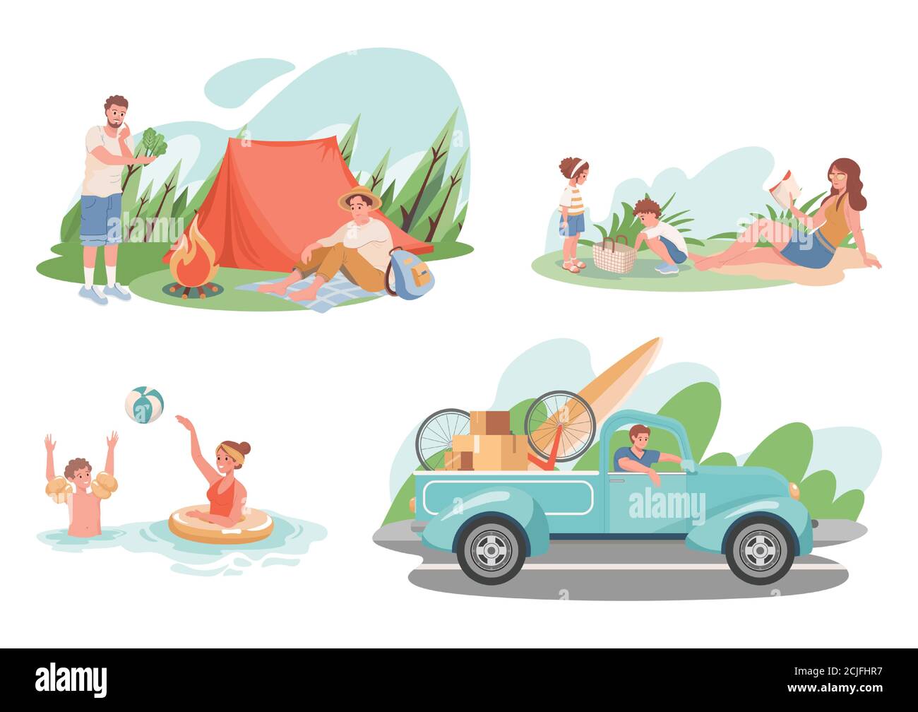 Weekends activities Stock Vector Images - Alamy