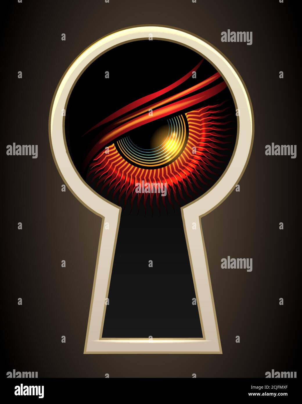 Looking through a keyhole hi-res stock photography and images - Alamy