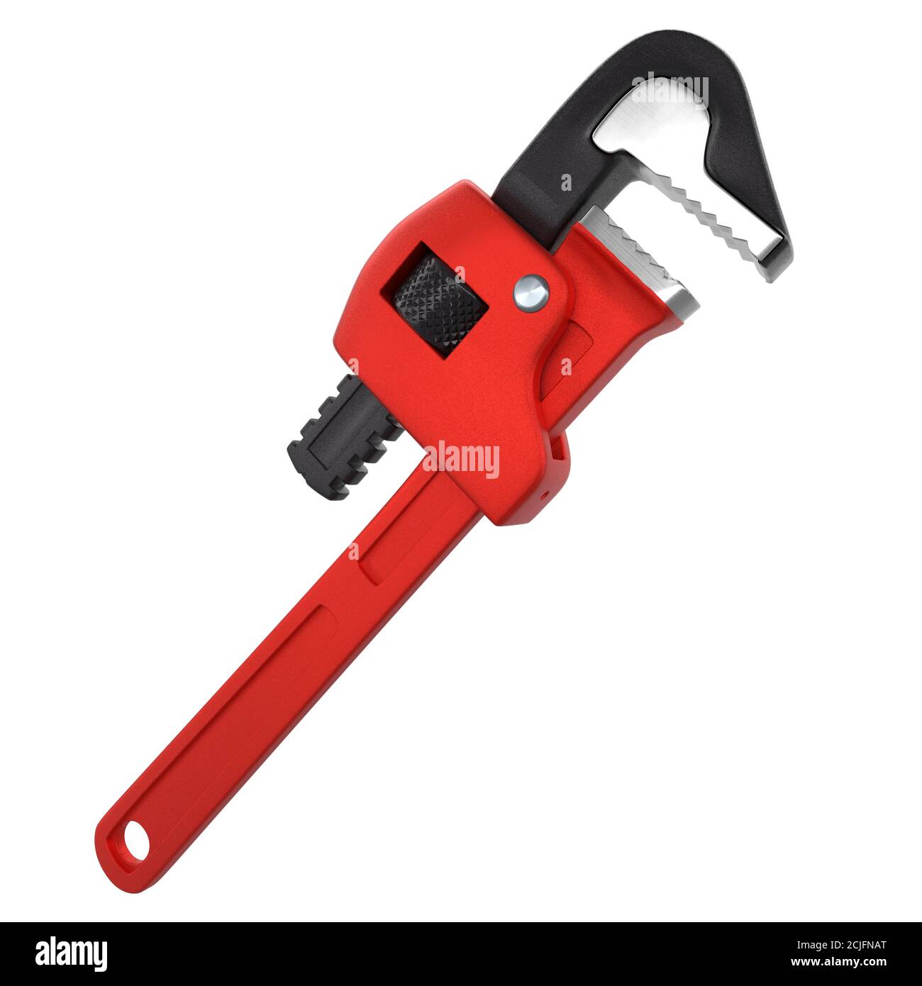 Adjustable pipe wrench, spanner or plumbing tool isolated on white background Stock Photo - Alamy