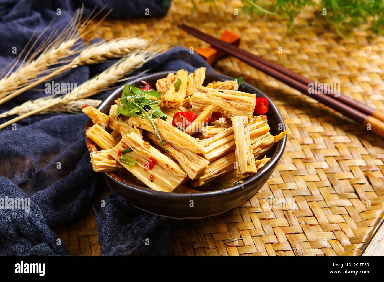 Cold bean curd stick Stock Photo - Alamy