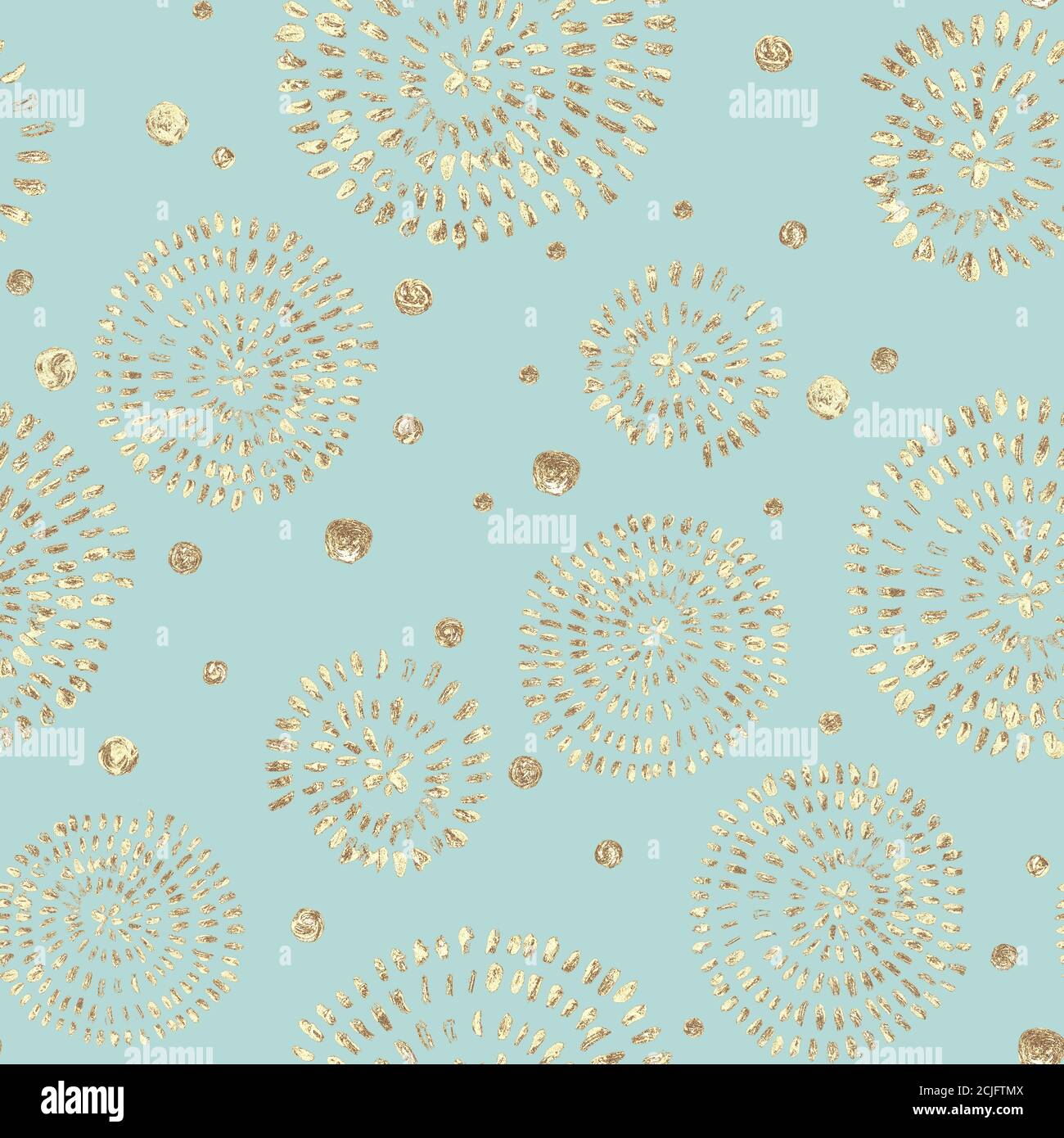 Turquoise Glitter Polka Dots