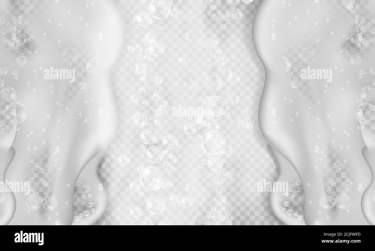 Bath foam background. Shampoo bubbles texture Stock Vector Image & Art ...