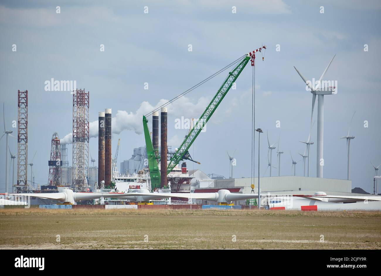 Windmill under construction hi-res stock photography and images - Alamy