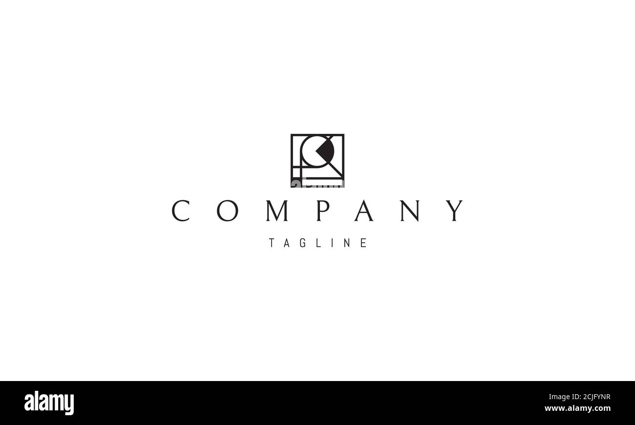 Vector logo design on which the abstract image 3 of the letter R in a ...