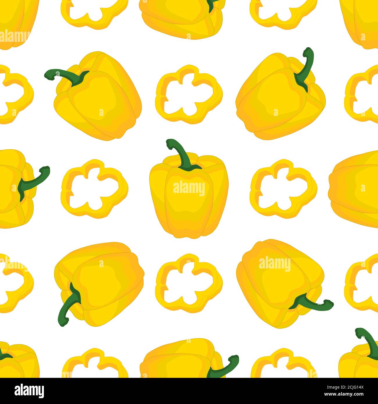 Illustration on theme of bright pattern bell pepper, vegetable capsicum ...