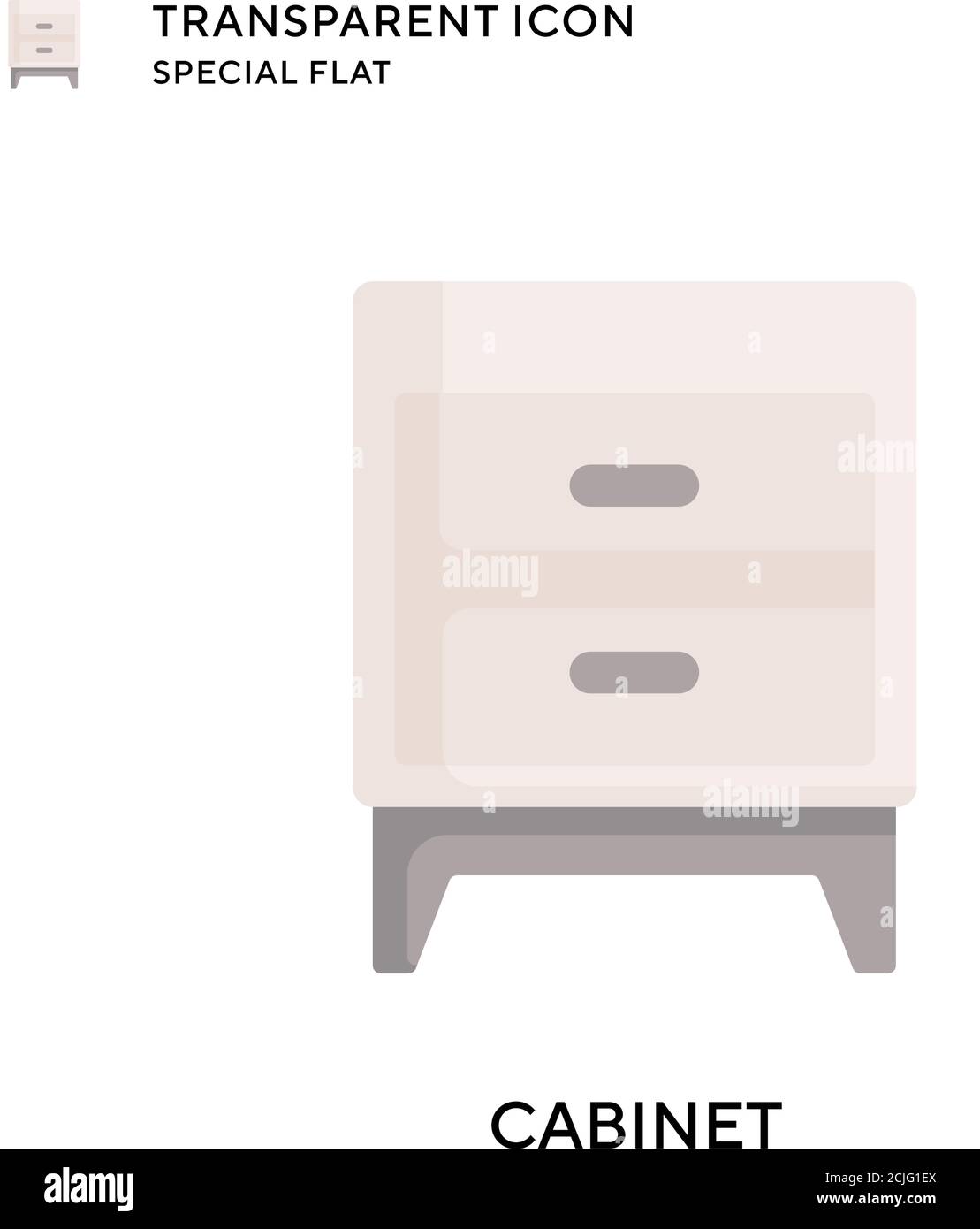 Cabinet vector icon. Flat style illustration. EPS 10 vector Stock ...