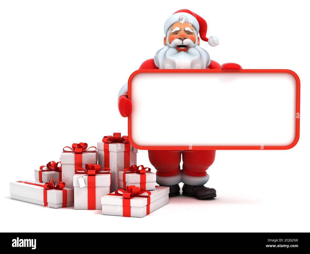 3d cartoon santa claus blank hi-res stock photography and images - Alamy