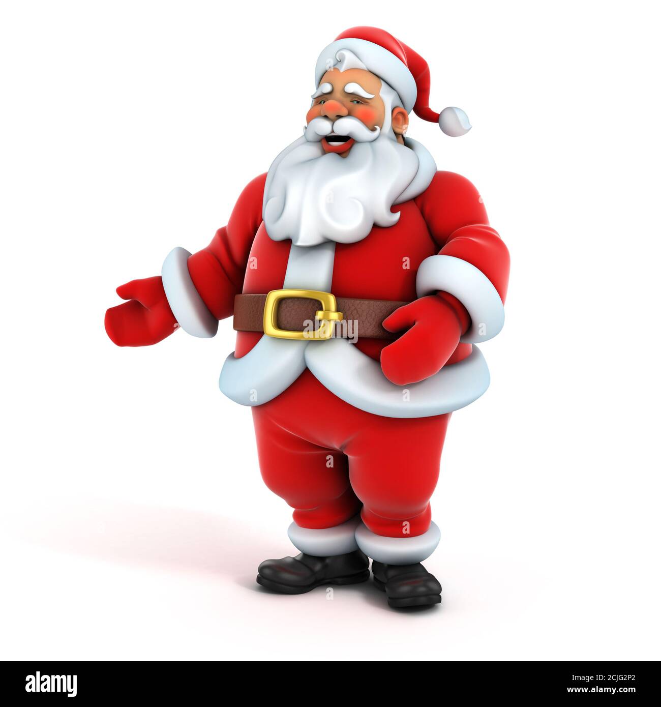 santa claus on white background Stock Photo - Alamy
