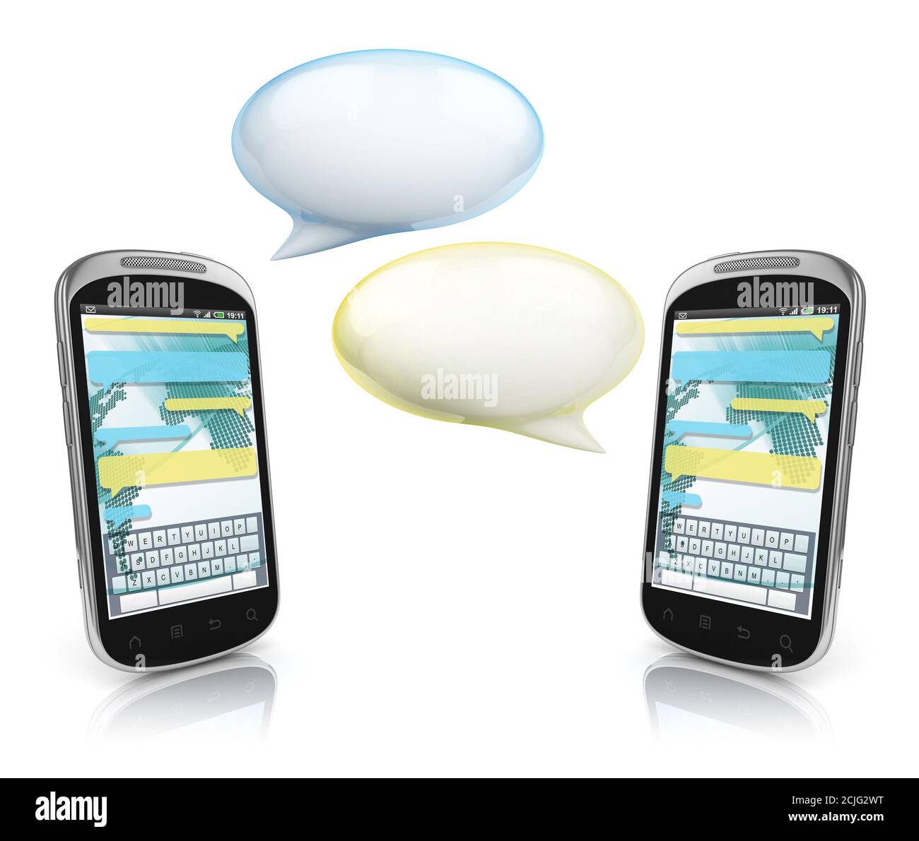 Chat bubbles 3d hi-res stock photography and images - Alamy