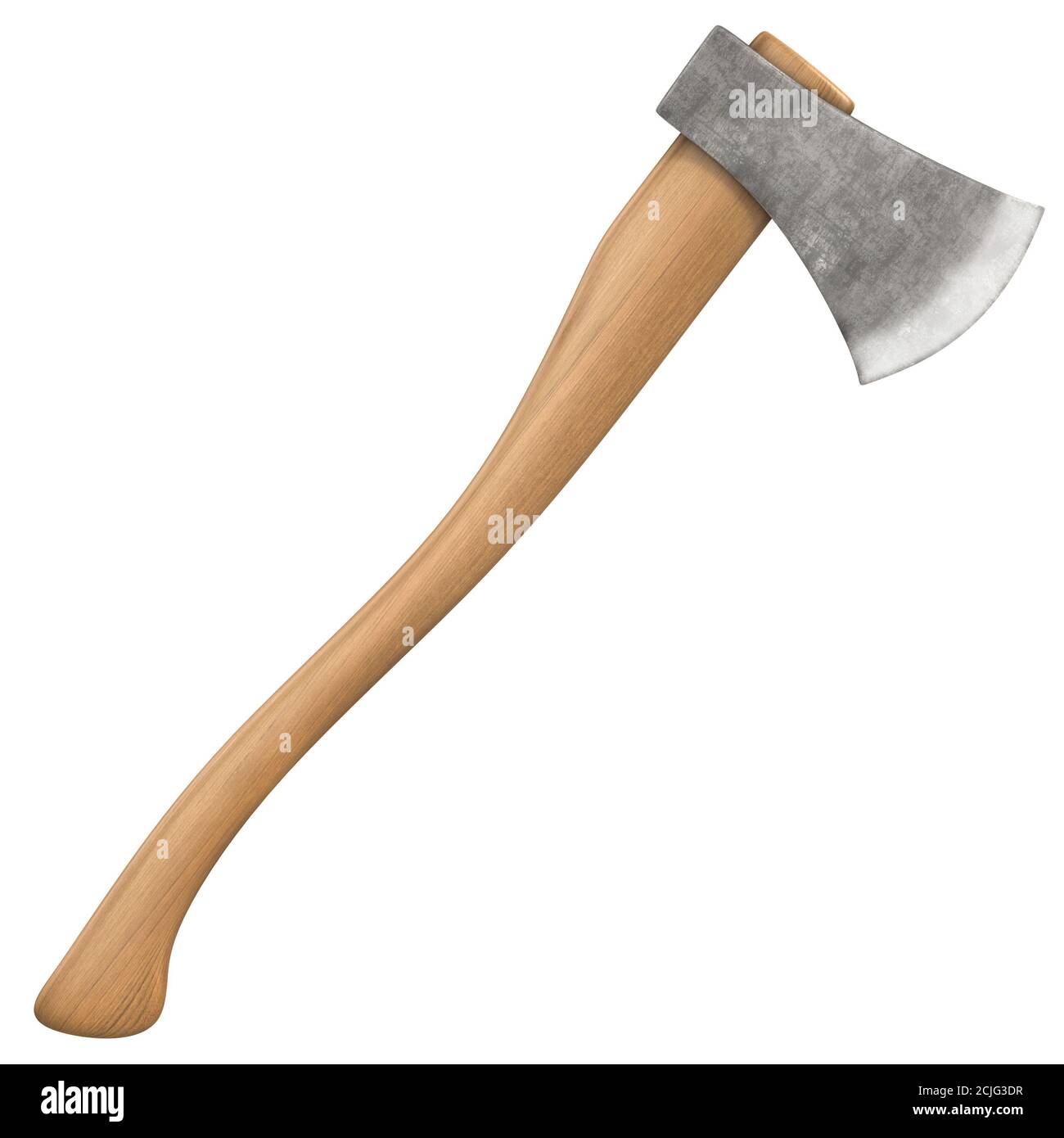 axe isolated on white background 3d rendering Stock Photo - Alamy