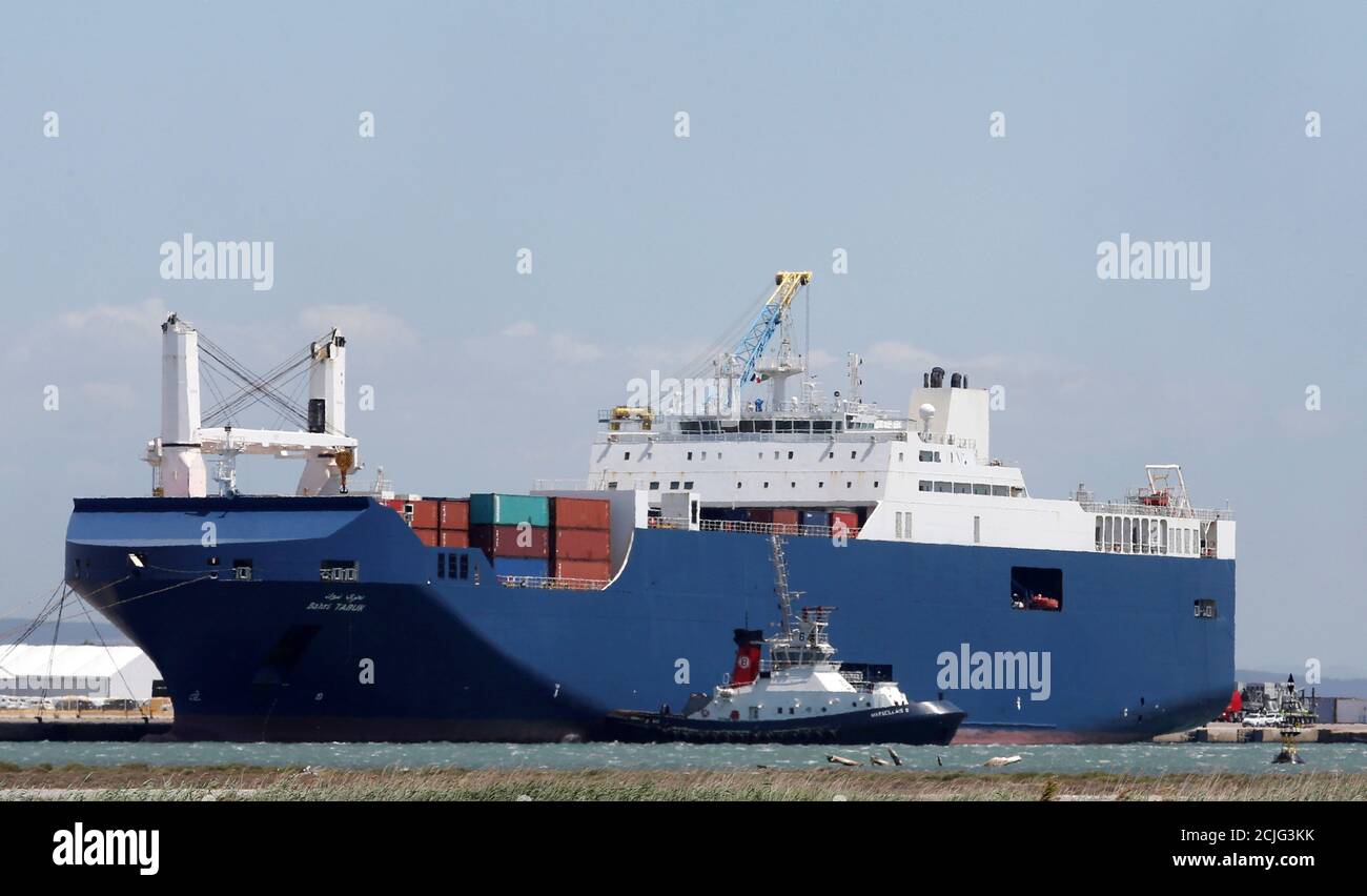 A general view of the cargo port in marseille hi-res stock photography ...