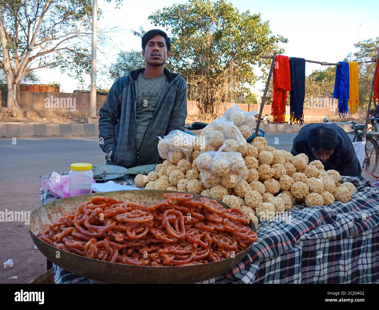 DISTRICT KATNI, INDIA - FEBRUARY 02, 2020: an asian boy selling ...
