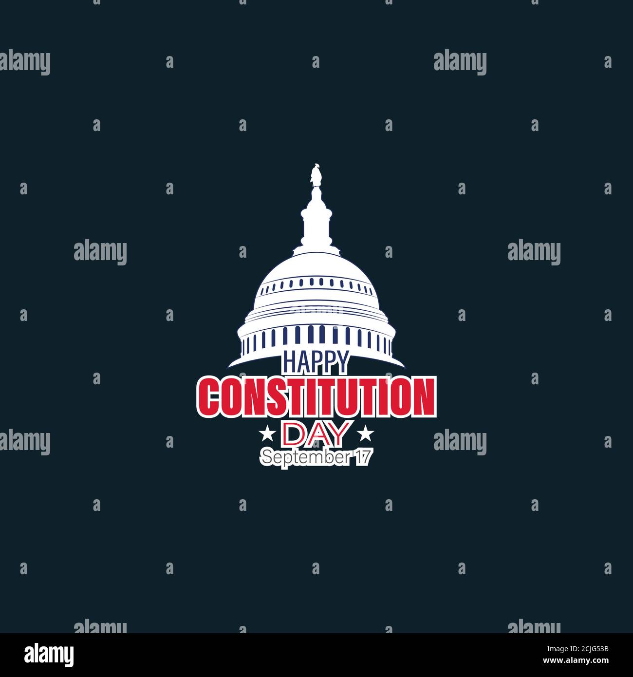 Vector Illustration of United States constitution day. 17 september ...
