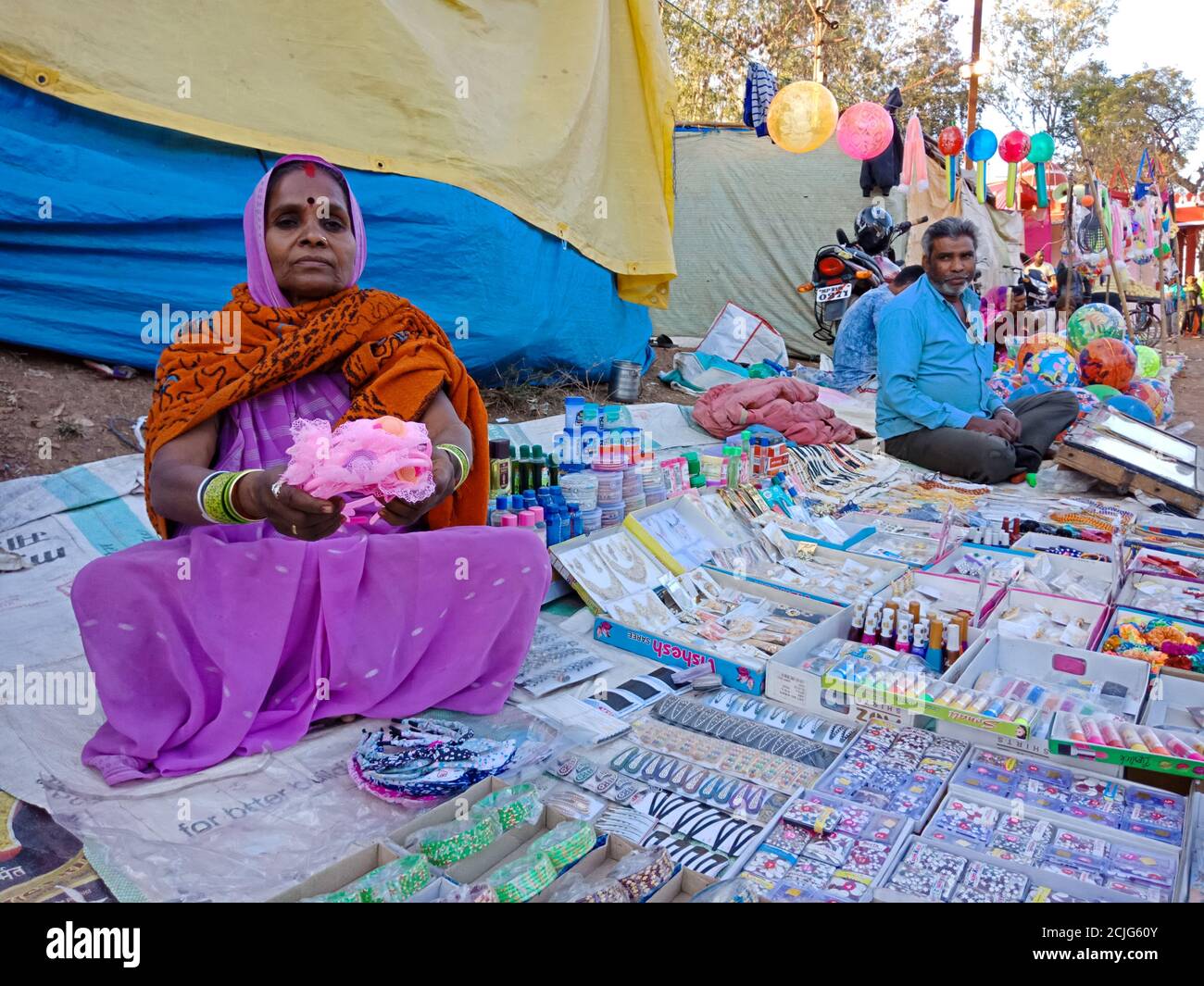 DISTRICT KATNI, INDIA - FEBRUARY 02, 2020: Indian village woman ...