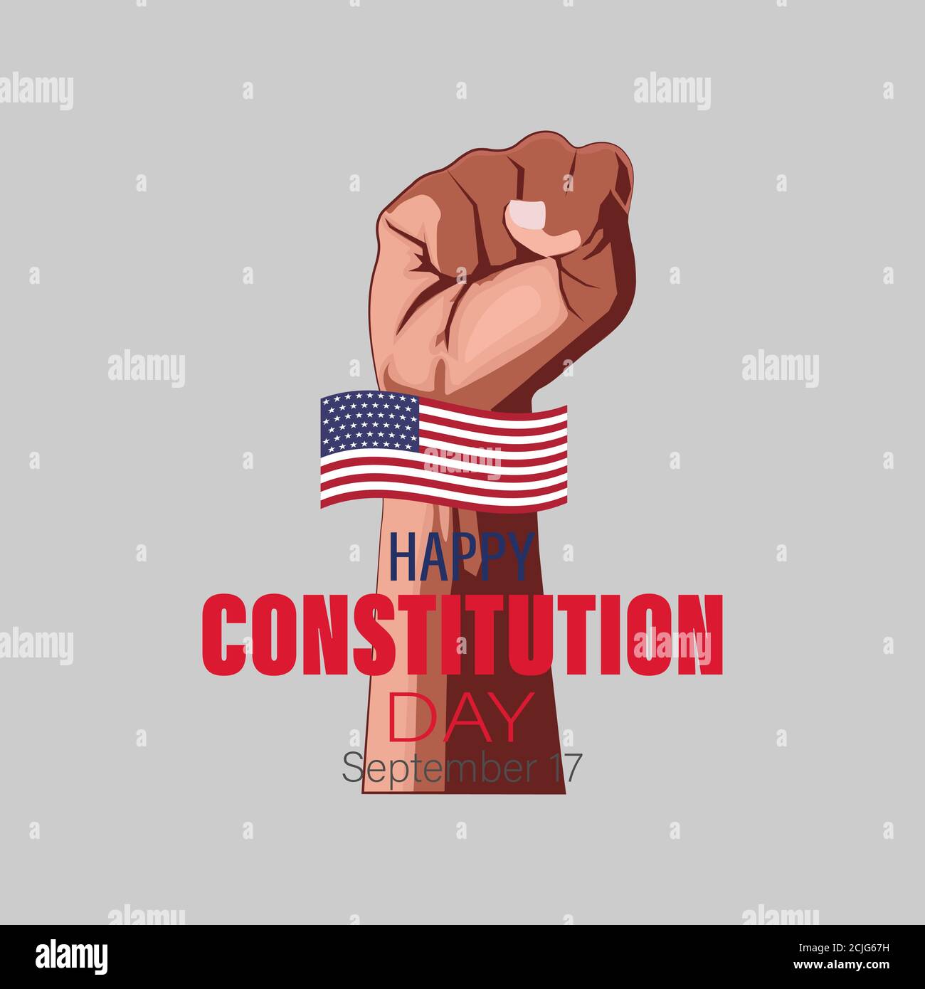 Vector Illustration of United States constitution day. 17 september ...