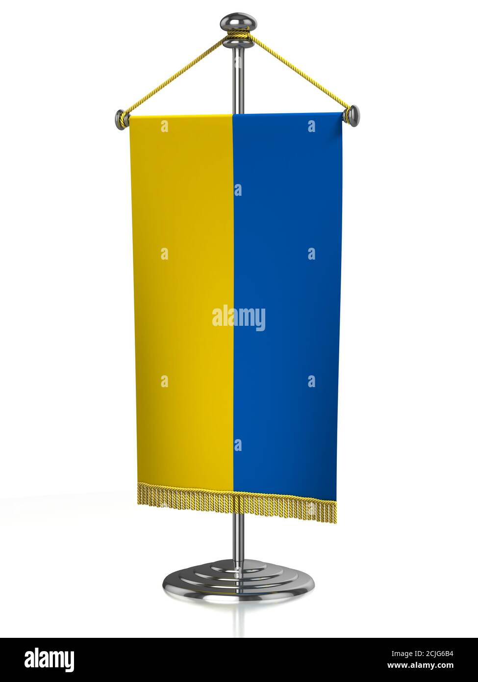 Ukraine table flag isolated on white Stock Photo - Alamy