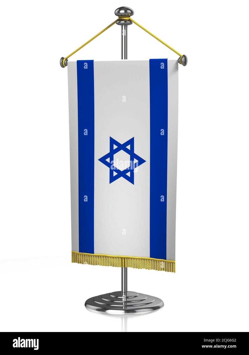 Israel table flag isolated on white Stock Photo - Alamy