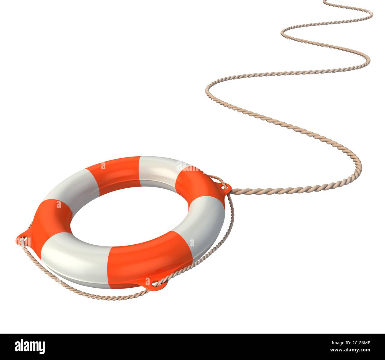 Life ring in water Cut Out Stock Images & Pictures - Alamy