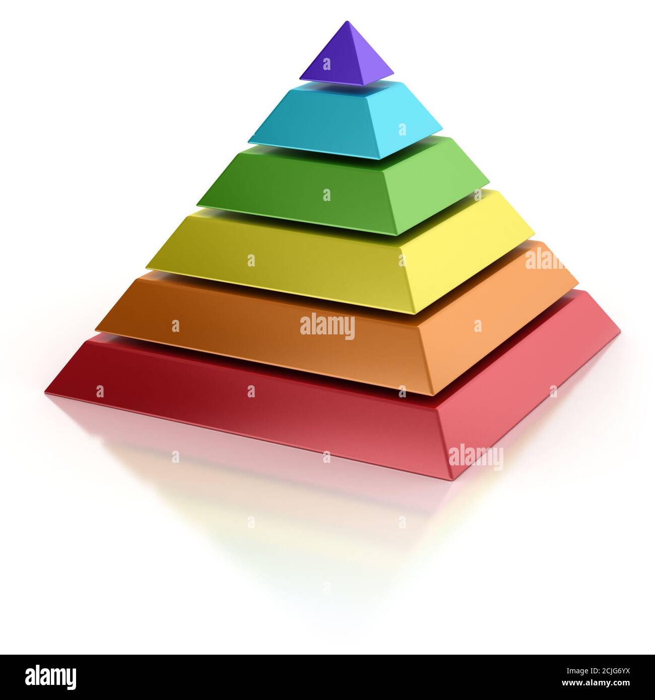 abstract pyramid on white background Stock Photo - Alamy