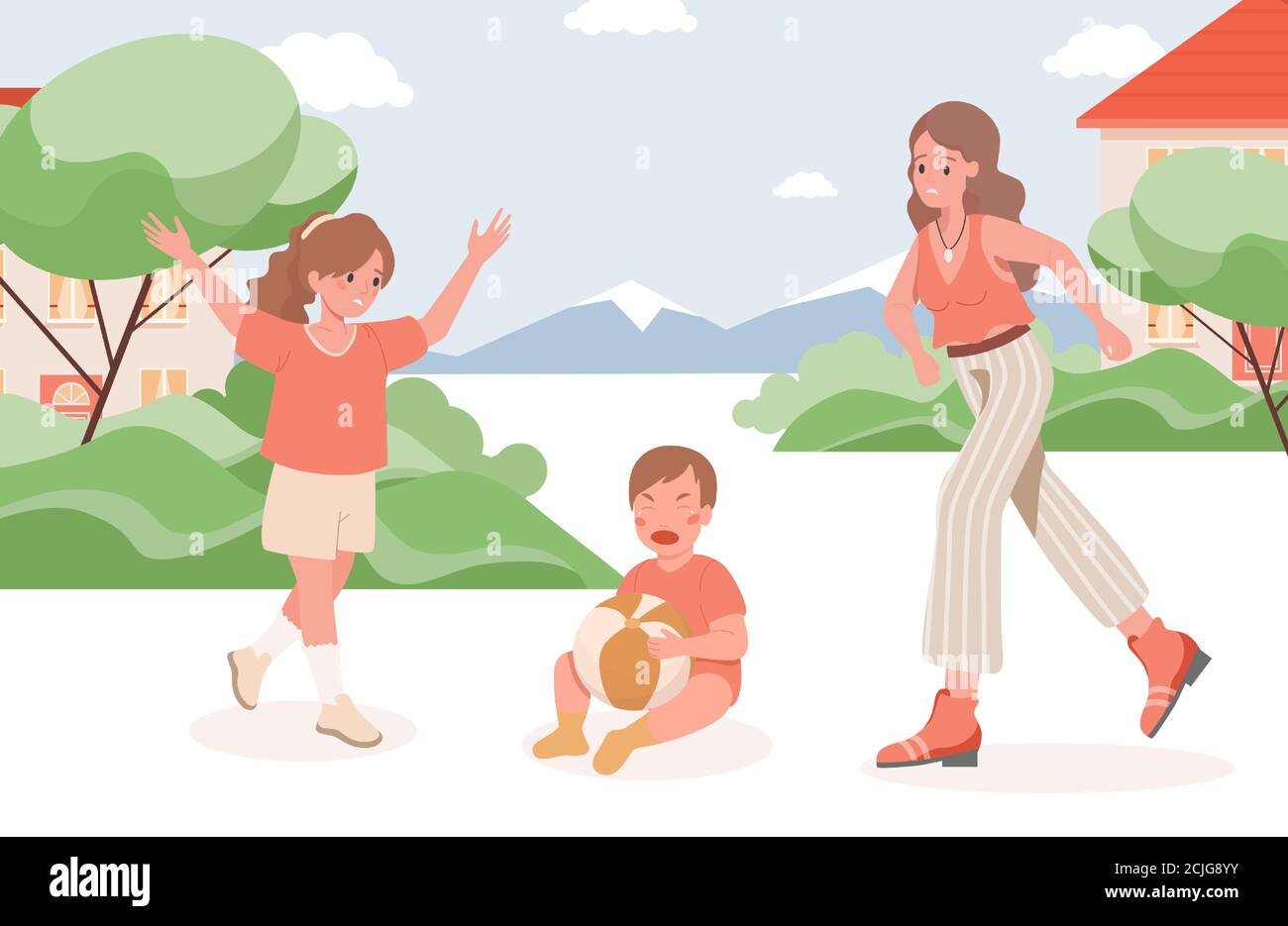 Crying Family Clipart