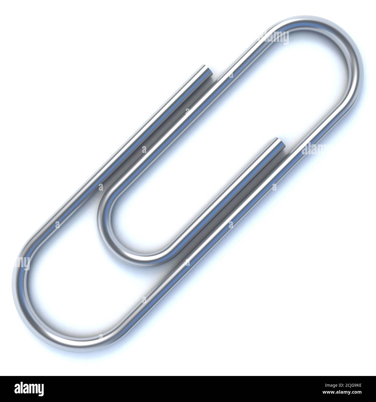paper clip isolated on the white background Stock Photo - Alamy