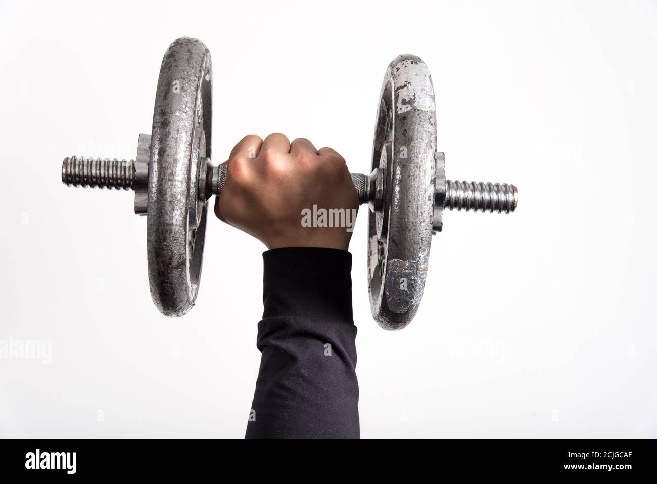 Lifting heavy weights hand close hi-res stock photography and images ...
