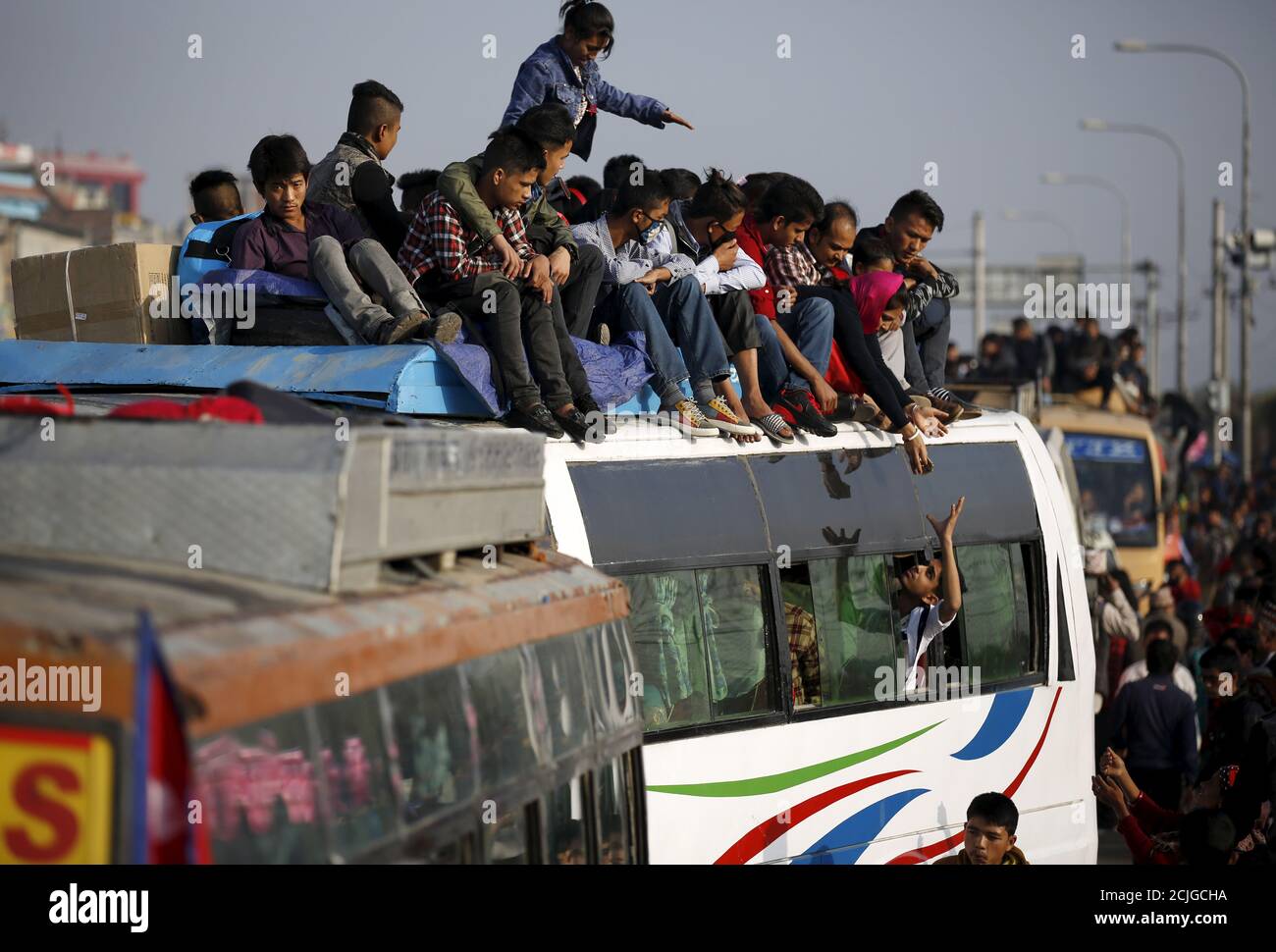 Hail bus hi-res stock photography and images - Alamy