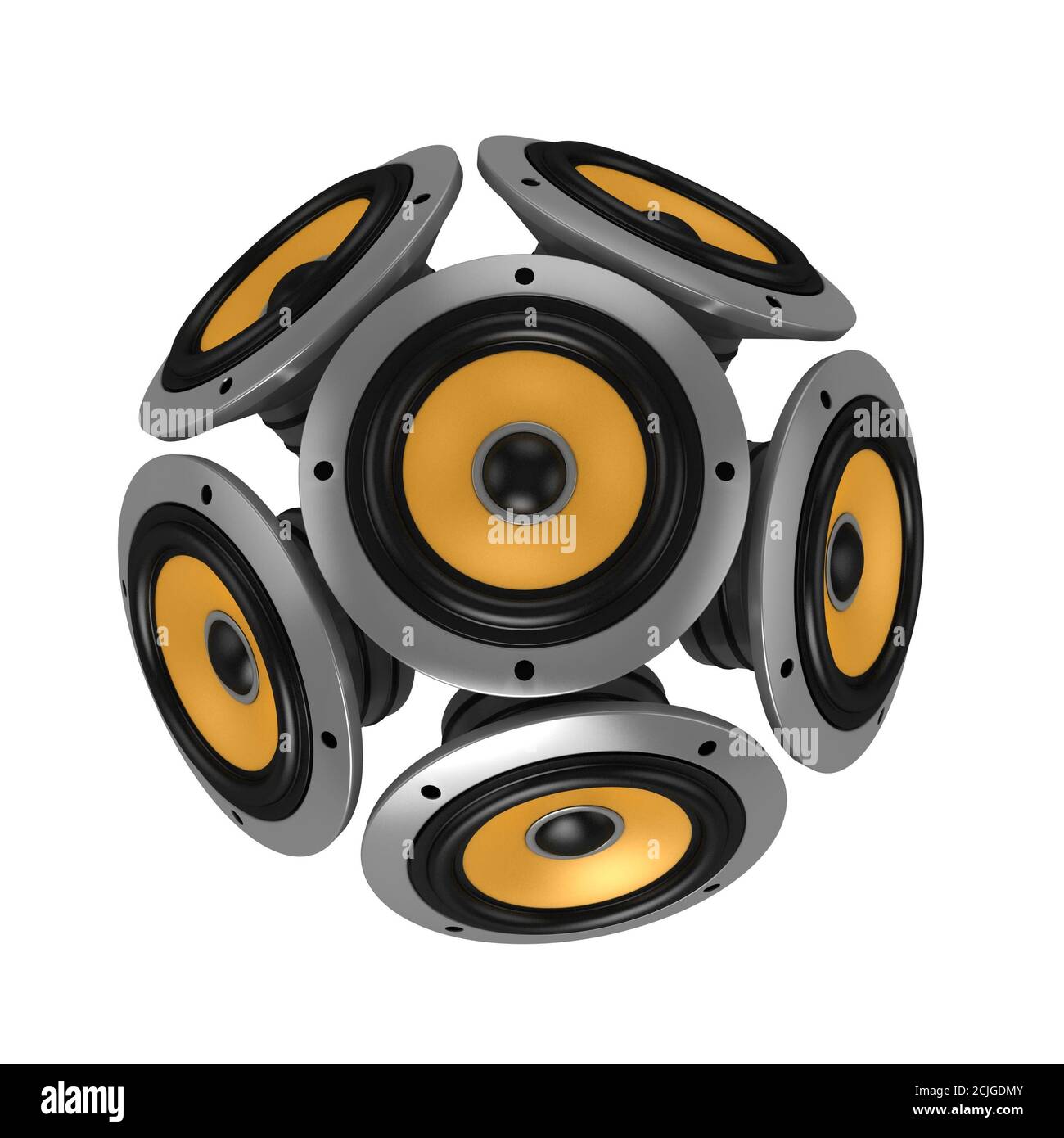 Closeup yellow speaker sub hi-res stock photography and images - Alamy