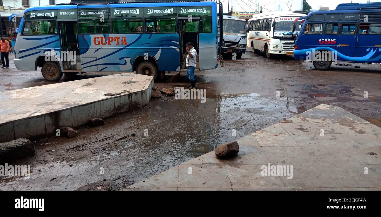 DISTRICT KATNI, INDIA - AUGUST 03, 2019: Indian municipal corporation ...