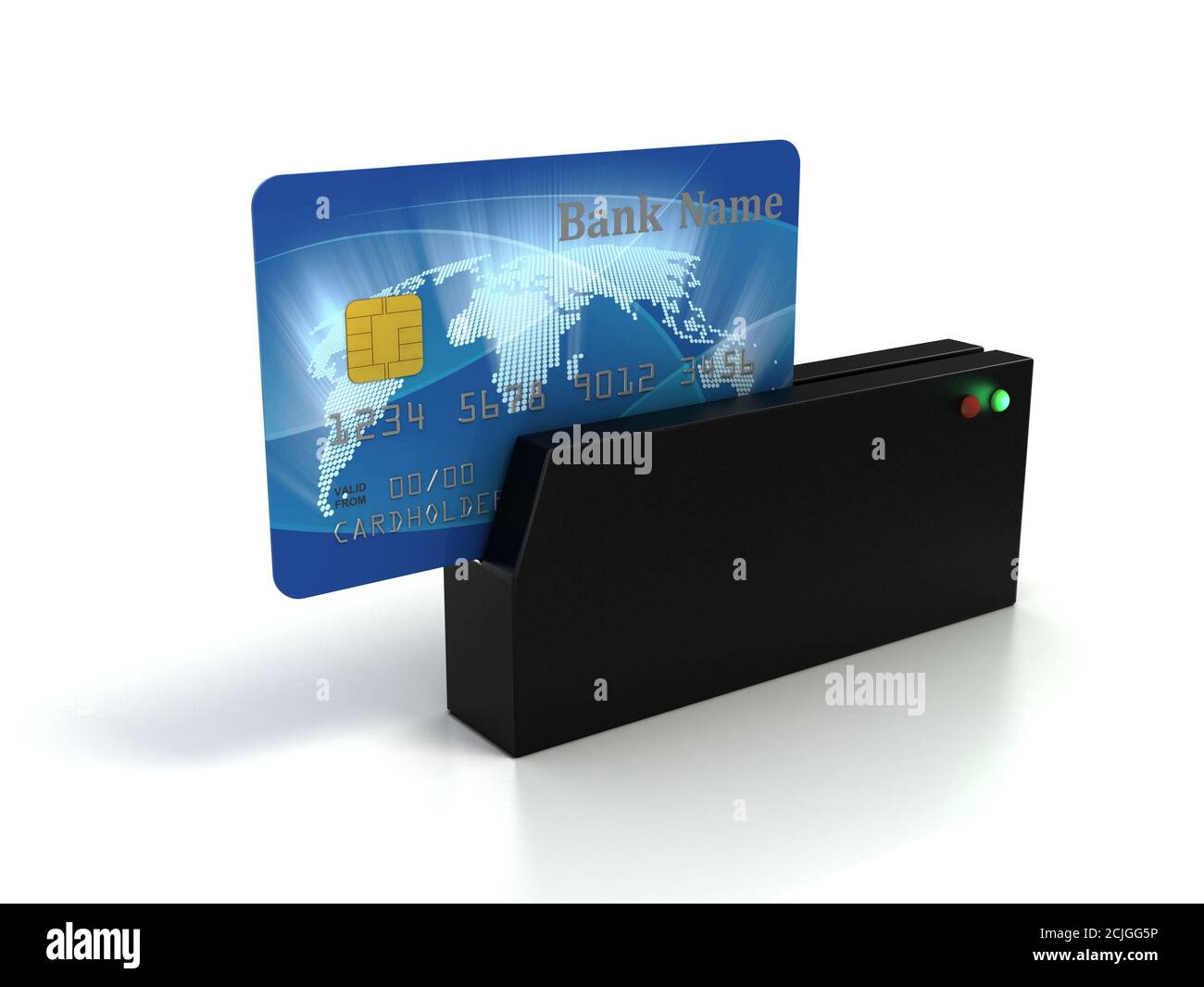 credit card checking 3d rendering Stock Photo - Alamy